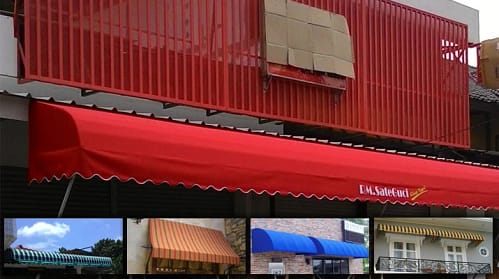 Jasa Canopy Kain, harga nego, gratis survey & bergaransi - Braja Awning